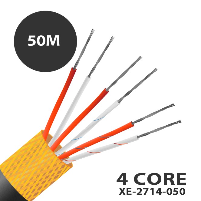 4 Core PVC Insulated Wire, Tin Plated Copper Screen, PRT Sensor Cable ...